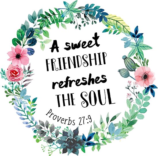 "Proverbs 27:9" Poster by ReVivingHoPe | Redbubble