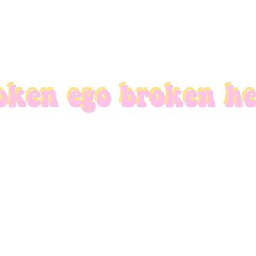 "olivia rodrigo broken ego broken heart" Sticker for Sale by ...