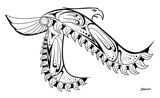 "Eagle Native Tribal Art" Posters by benwdrawings | Redbubble