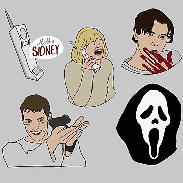 "Scream Sticker Pack" Sticker for Sale by SaintsAvenue | Redbubble