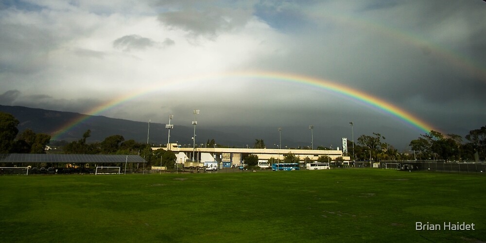 "Harder Stadium Rainbow" by Brian Haidet | Redbubble