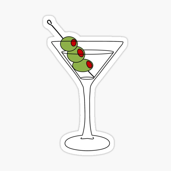 Martini Stickers | Redbubble