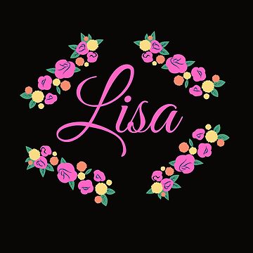 "Lisa Name" Sticker for Sale by Ashsd | Redbubble