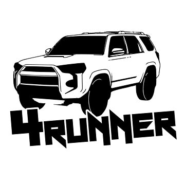 "4runner Cutout with Text White" Cap for Sale by 4RunnerGear | Redbubble