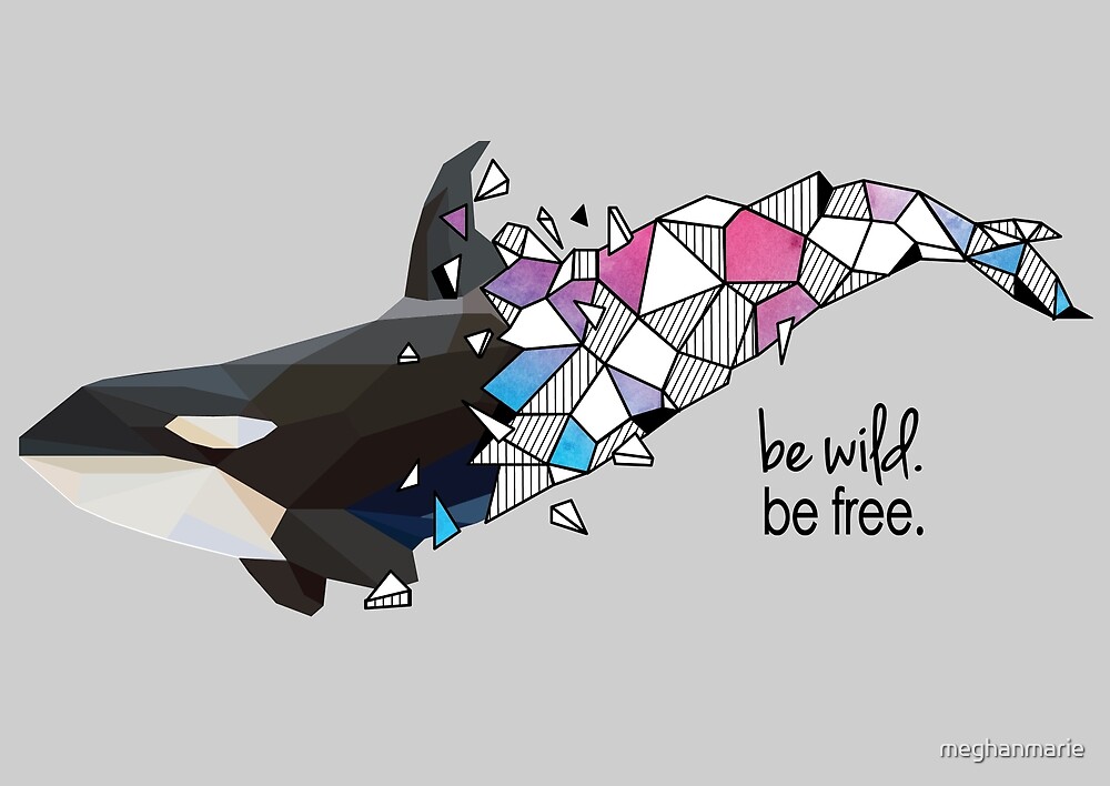 "Free Geometric Orca" by meghanmarie | Redbubble