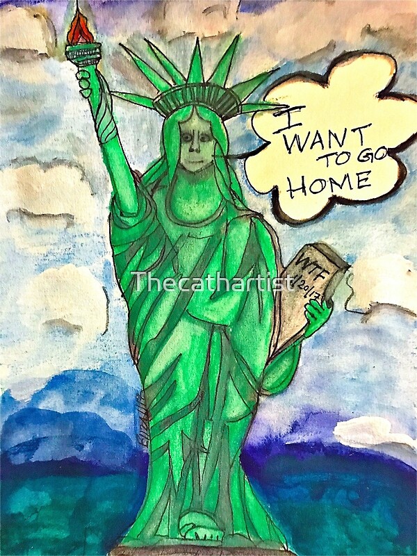 "WTF Liberty" by Thecathartist | Redbubble