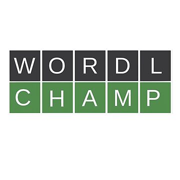 "Wordle Champ" Essential T-Shirt for Sale by Sci-Art-Cafe | Redbubble