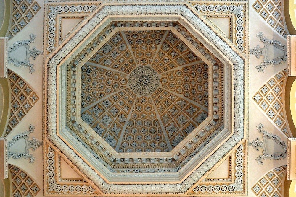 "Ceiling of the library in Blenheim Palace" by Arie Koene | Redbubble