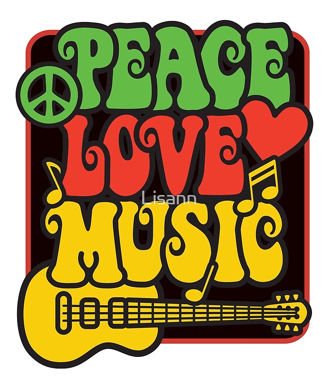 Rasta Peace Love Music By Lisann Redbubble