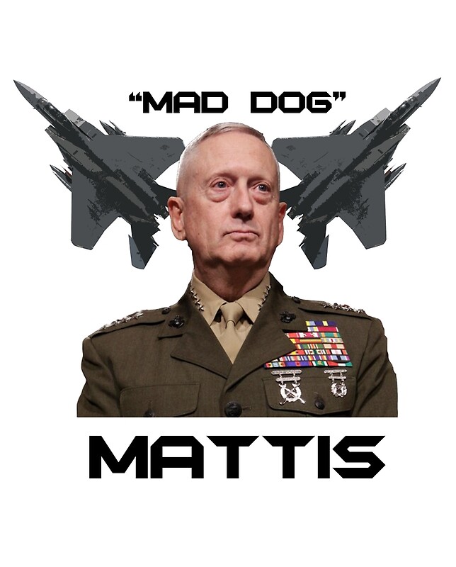 ""Mad Dog" Mattis" by finlaysonart | Redbubble