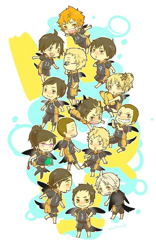 "haikyuu! chibi crows" by GalaxyTacoCat | Redbubble