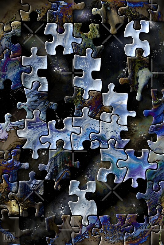 "Amnesia: Puzzle Pieces, Void" by Kathryn Andersen | Redbubble