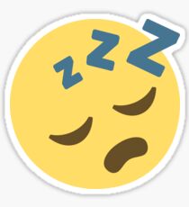 Sleeping Face Emoji Stickers | Redbubble