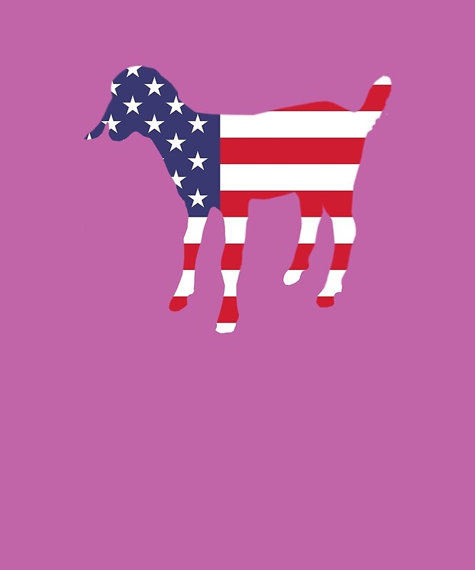 " Goats American Flag " by AlwaysAwesome | Redbubble