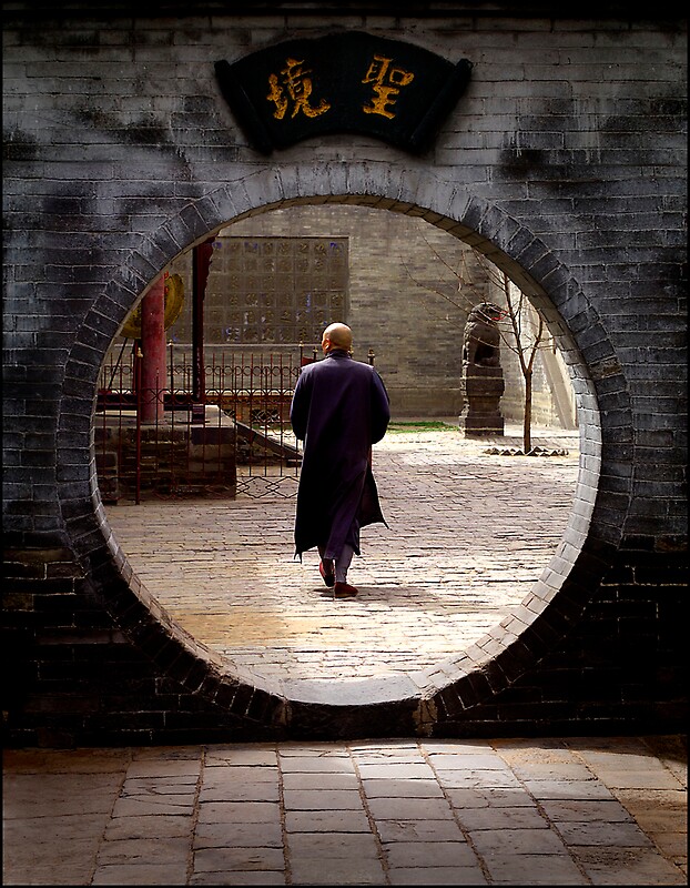 "Huayan Temple monk, Datong, China 2006" by John Tozer | Redbubble