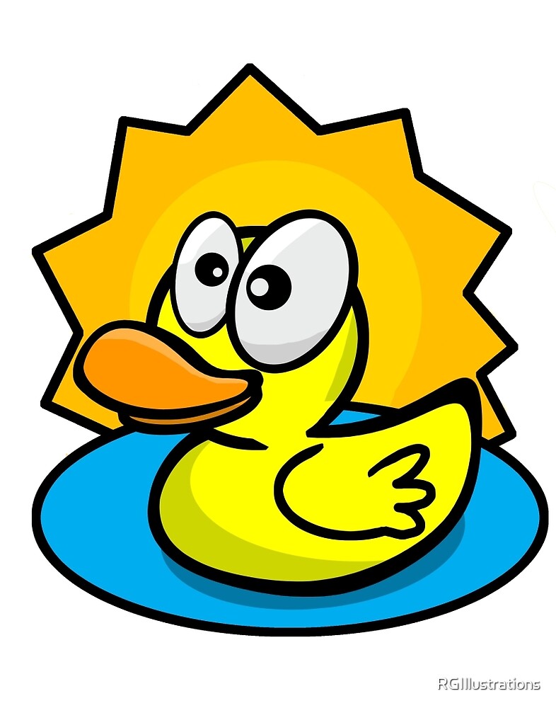 "Silly Rubber Ducky" by RGIllustrations | Redbubble