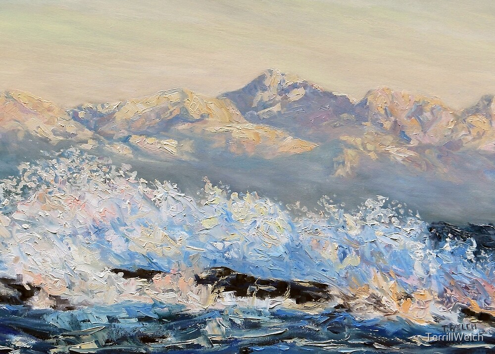 "detail Northeasterly Morning Strait of Georgia Mayne Island BC" by ...