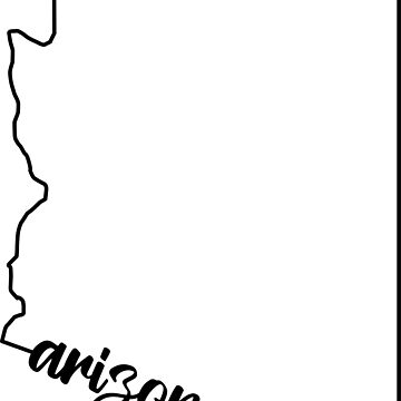 "Arizona State Outline" Sticker for Sale by EvolvClothing | Redbubble