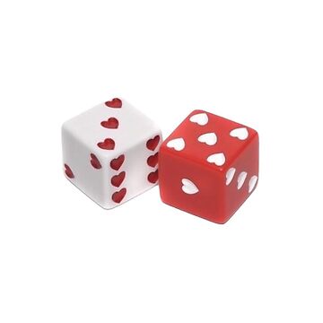 "heart dice" Sticker for Sale by mandynl15 | Redbubble