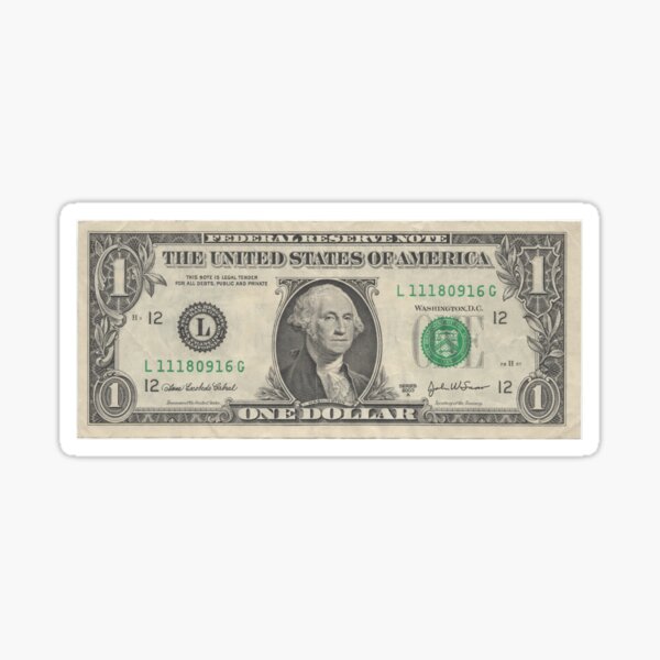 1 Dollar Stickers | Redbubble
