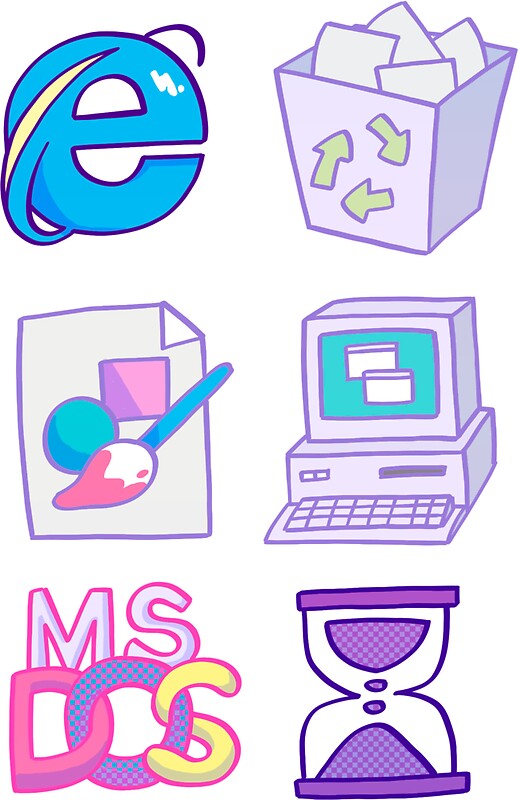 Windows 95 Icons: Stickers | Redbubble