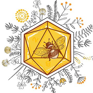 "BEE DICE, Hello Bees, Cute D20 Jester Lavorre inspired:)" A-Line Dress ...