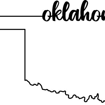 "Oklahoma State Outline" Photographic Print for Sale by EvolvClothing | Redbubble