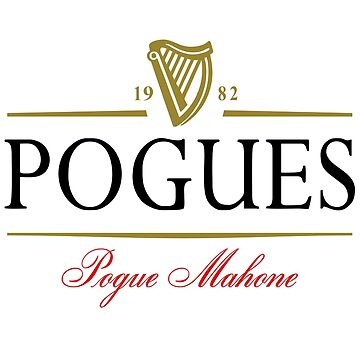 "POGUES 1982 POGUE MAHONE #2" Sticker for Sale by aziatinrsp | Redbubble