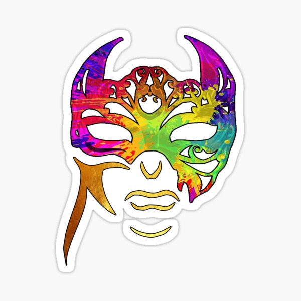 Face Masquerade Stickers | Redbubble