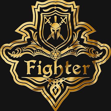 "Fighter DnD Class Emblem for role players gift" Poster for Sale by ...