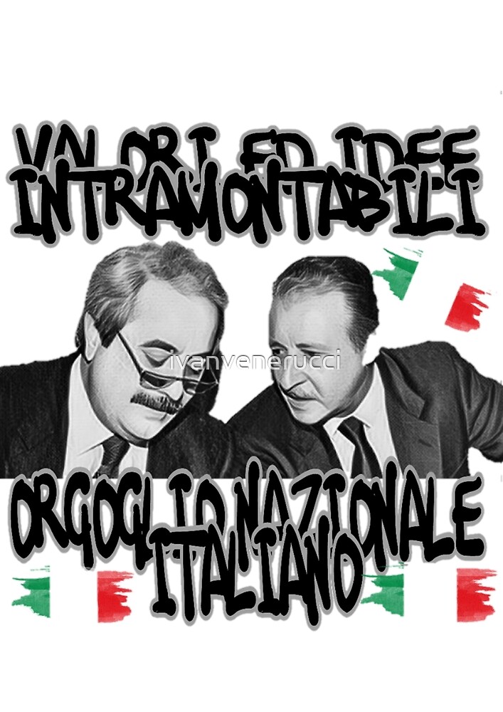 "Giovanni Falcone e Paolo Borsellino" by Ivan Venerucci | Redbubble