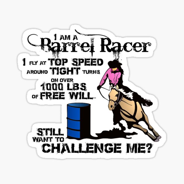 Barrel Racing Stickers | Redbubble