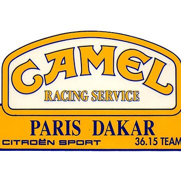 Sticker avec l'œuvre « camel racing service » de l'artiste OtherGames ...