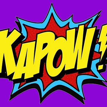"Kapow" Sticker for Sale by DForss | Redbubble