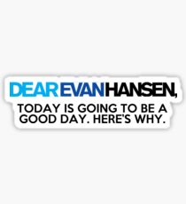 Dear Evan Hansen: Stickers | Redbubble