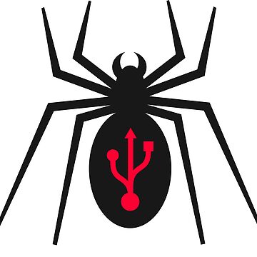 "USB SPIDER" Sticker for Sale by yusufstry | Redbubble