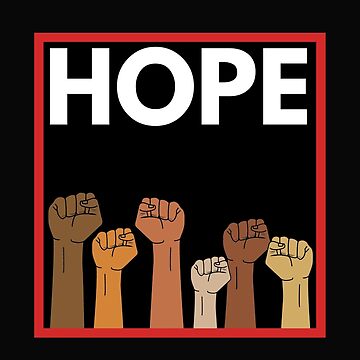 "Unite For Hope Against Racism Power Fists" Art Board Print for Sale by ...