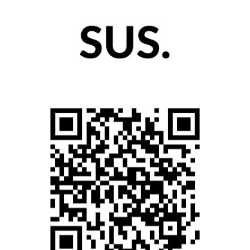 "Sus QR Code" Sticker for Sale by KraftWorks | Redbubble