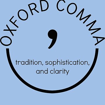"Grammar Gift Team Oxford Comma Grammar Police Writer Editor Sticker ...