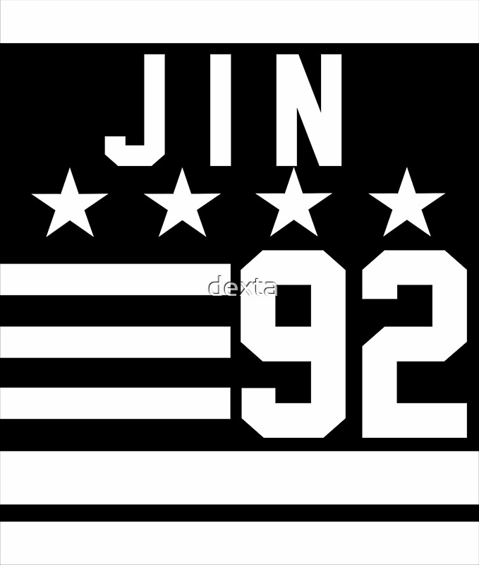 "BTS JIN 92" by dexta | Redbubble