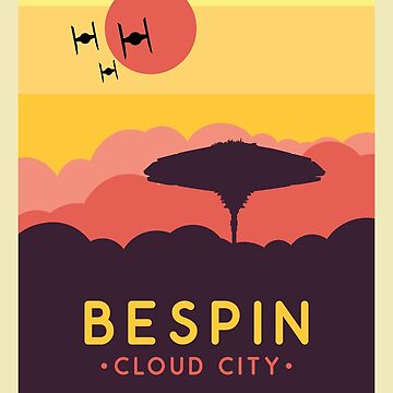 "Bespin, Cloud City Poster" Sticker for Sale by magrodanny | Redbubble