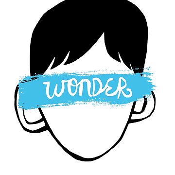 "Wonder (Book/Movie)" Sticker for Sale by rokiyoko | Redbubble