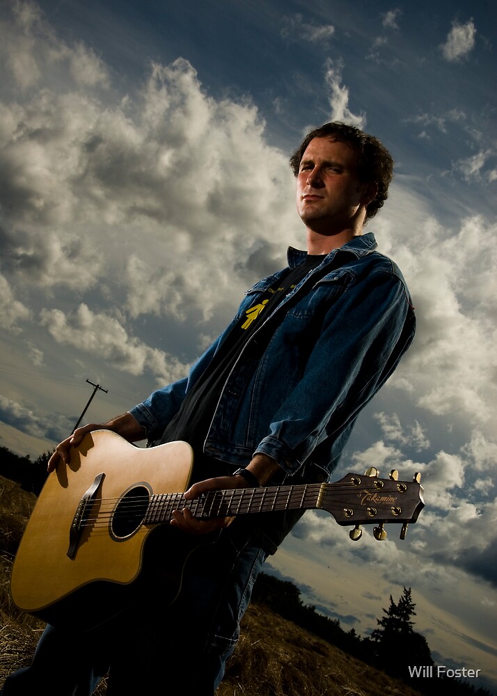 "and his Guitar" by Will Foster | Redbubble