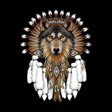"Native Wolf" Art Board Print for Sale by vuhoa0201 | Redbubble