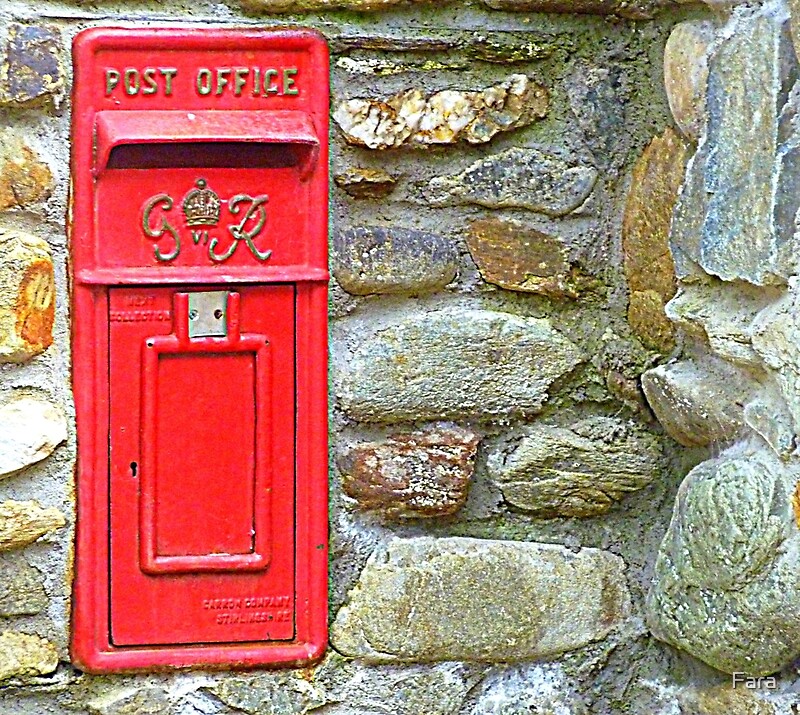 "The Red Irish Post Box" by Fara | Redbubble