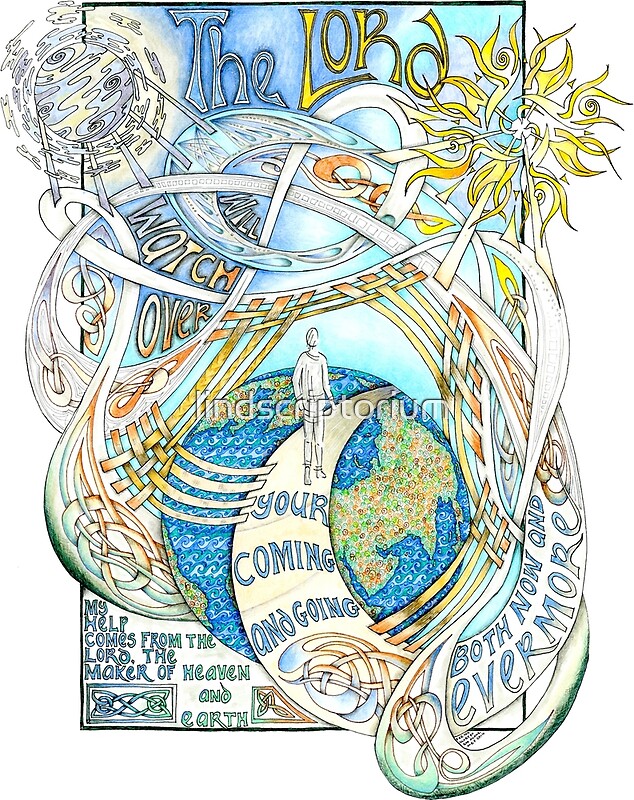 "The Lord Will Watch Over You" by lindscriptorium | Redbubble