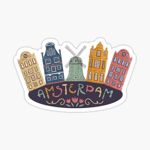 Amsterdam Stickers | Redbubble