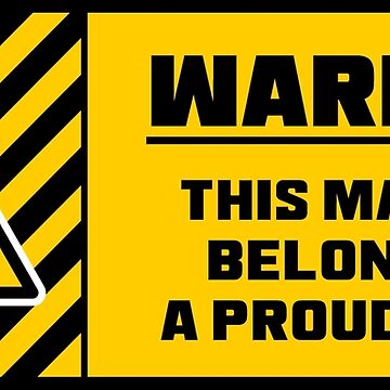 "Warning This Machine Belongs To A Proud Furry - Sticker For Laptops ...