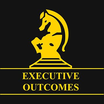 "Executive Outcomes " Sticker for Sale by logeticTreasure | Redbubble