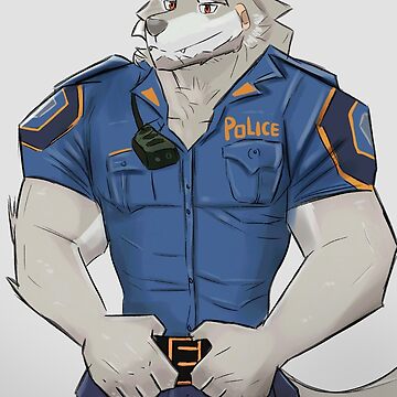 "furry cop " Mask for Sale by Leosketches | Redbubble